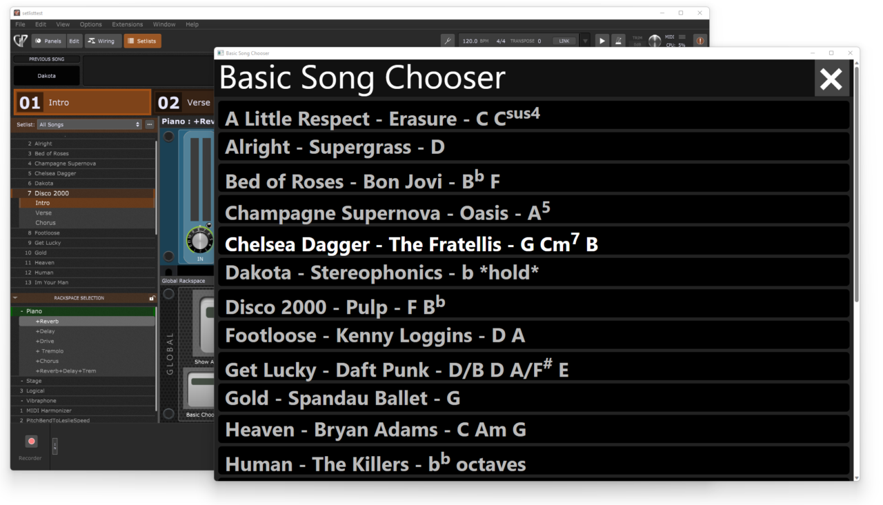 Basic Song Chooser extension - Boulden Digital
